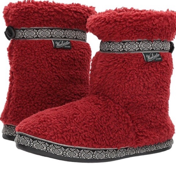 Woolrich | Shoes | Woolrich Womens Red Whitecap Bootie Slipper New ...